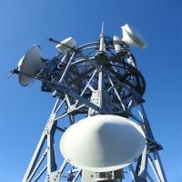 China Bts Solar Power Telecommunication Tower & Accessories 3 Legged Angular Self Supporting Radio Tower for sale