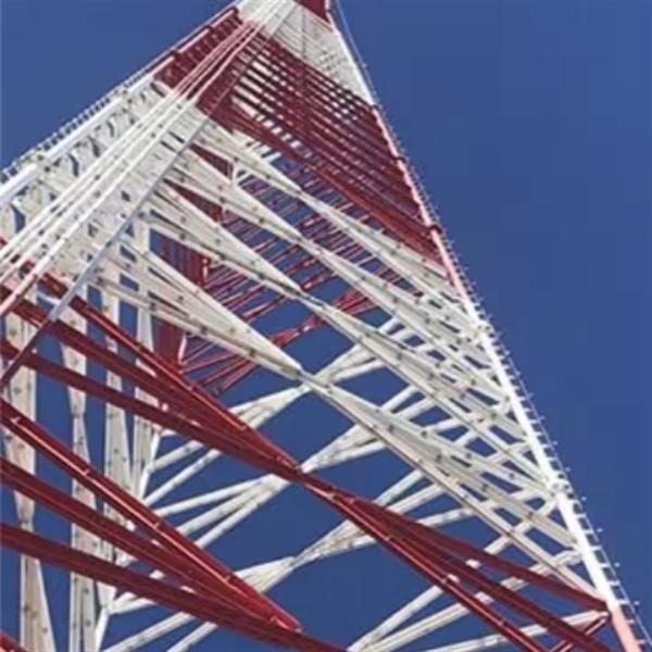 Quality Self Supporting Cell Phone Antenna Fm Broadcast Radio Station Communications Iron Three Legged Tower for sale