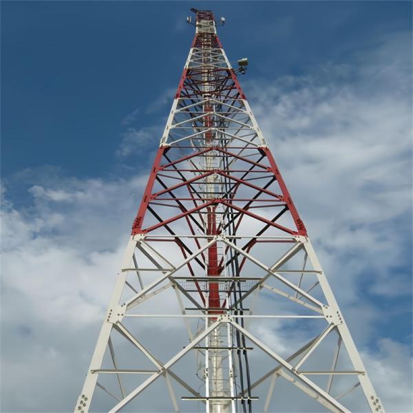 Quality 10 - 60 M Meters Self Supporting Internet 5G Telecommunication Tower Antenna 3 Legged Tower for sale