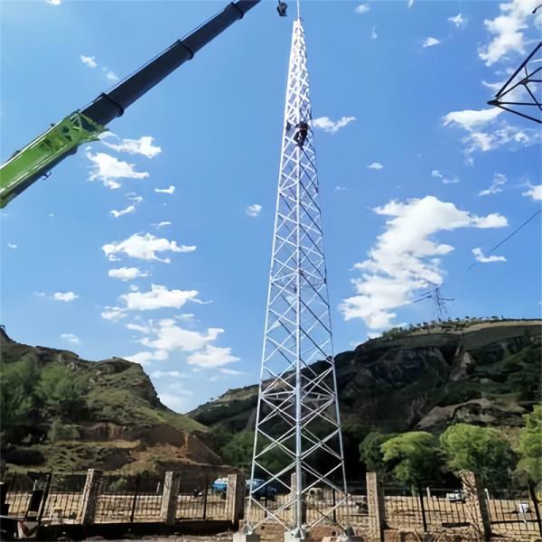Quality 40 Meter Telecom Tower Manufacturer Working platform Antenna Radio 3 Legged for sale