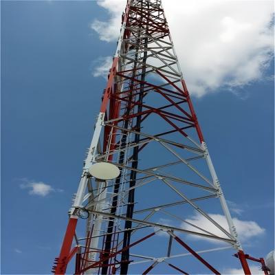 China Self Supporting Long Range Cordless Phone Telecom Steel Tower Transmitter Receiver Gsm Steel Lattice Telecom Tower for sale