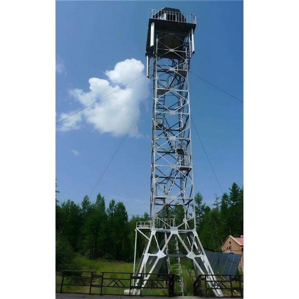 Quality Metal Guard Tower On Prison Security Watch Fire Observation Tower for sale