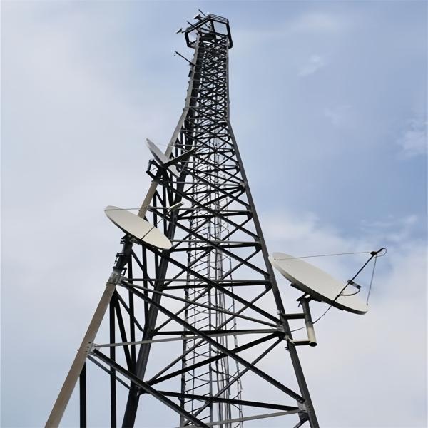 Quality 45 60 Degree Angle Telecom Antenna Tower 3 Leg 4 Legged Angular Self Supporting for sale