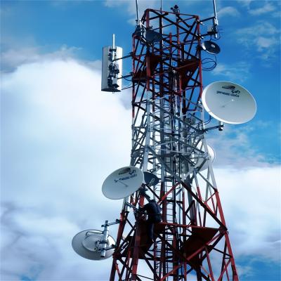 China 30 Ft Free Standing Lattice Steel Tv Radar Booster Cell Signal Mobile Telecommunication Tower for sale