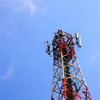 China Self Supporting Antenna Tower 4 Leg Tower Galvanized 20m - 55m 60m for sale