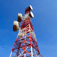 China Self Supporting Antenna Tower 4 Leg Tower Galvanized 20m - 55m 60m for sale