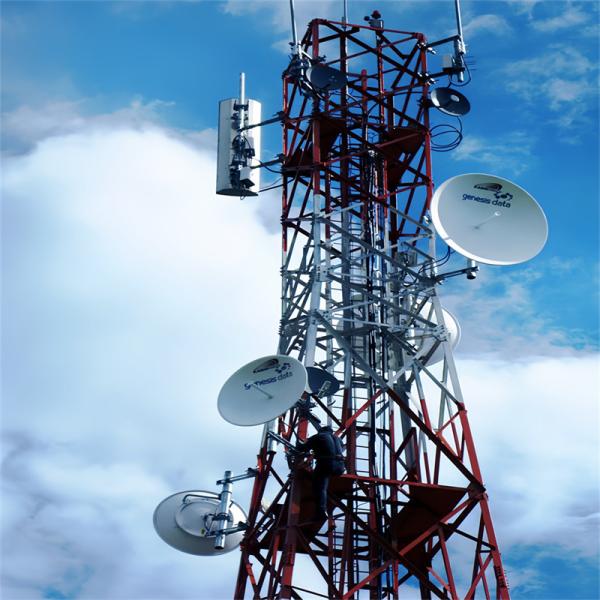 Quality 120m Hot Dipped Galvanized Steel Antenna Manufacturer Radio Cellular Lattice 4 Legged Angular Steel Tower for sale