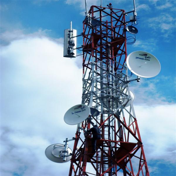 Quality 20m 40m 45m 50m Four Leg Steel Mast Gsm Cellular Telecommunication Bts Antenna for sale