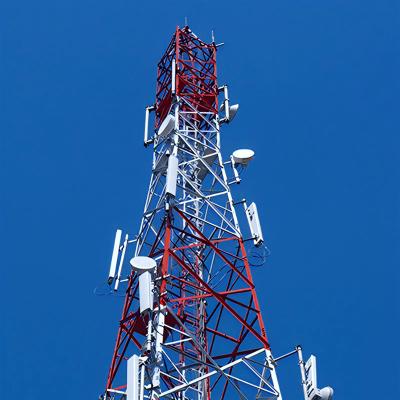 Cina Gsm 60m Antenna di comunicazione reticolato 4 gambe torre di telecomunicazione di acciaio auto-sostenuta in vendita