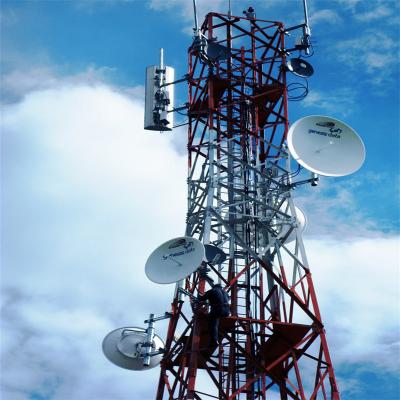 Cina Piattaforme di lavoro Energia solare Base GSM Comunicazione Antenna Torre a 4 zampe Torre reticolare in acciaio in vendita