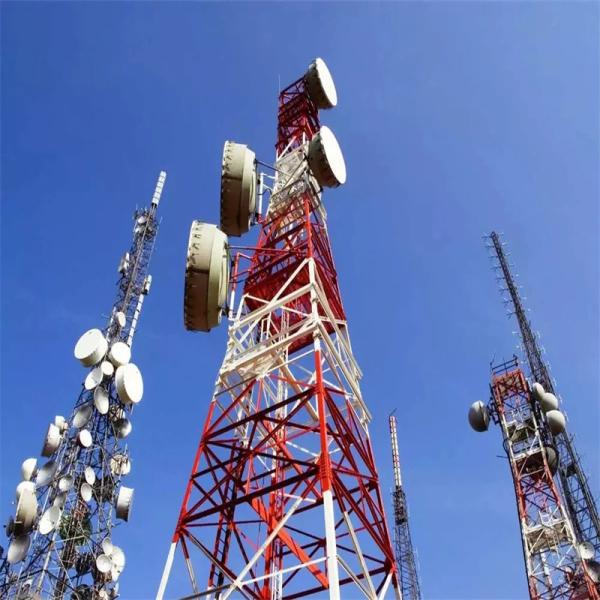 Quality 24 36 55 72m 4 Leg Steel Lattice Angular Mobile Telecom Tower ASTM A123/ ISO for sale