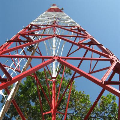 Cina Torre di acciaio ad angolo galvanizzato a 4 gambe 50M Cella di telecomunicazione Mastro angolare in vendita