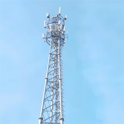China Self Supporting Hot-Dip Galvanized Digital Tv Receiver Cell Radio Telecom Wifi Antenna Triangular Steel Mast Tower for sale