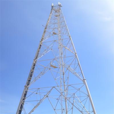 China Self Supporting Hot-Dip Galvanized Digital Tv Receiver Cell Radio Telecom Wifi Antenna Triangular Steel Mast Tower for sale