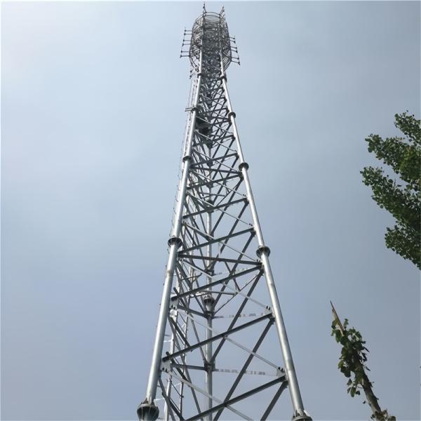 Quality 20 25 30 35 40 42 45 48 50 52 55 60 65 M Highest Communication Tower  Pylon Tubular Iron  Telecommunication 3 Leg Tower for sale
