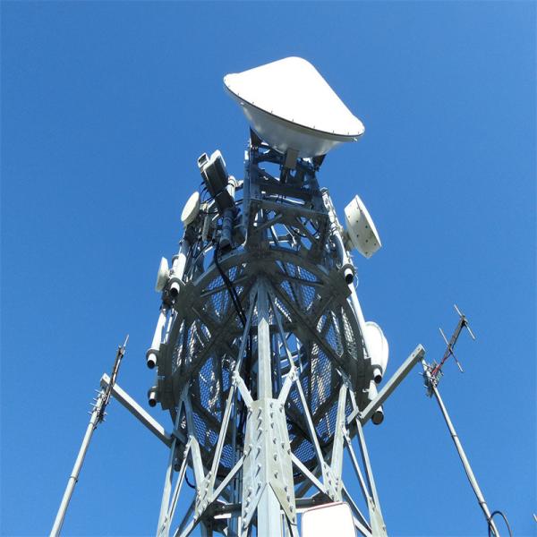 Quality 15m 20 30 40 50 Meter Rooftop Microwave Communication Lattice Antenna Radio Mast for sale