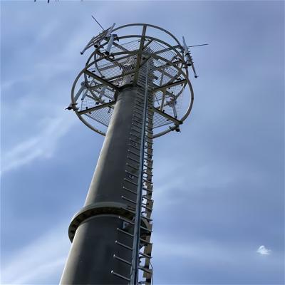 Китай Q345B A572 Оцинкованный маскированный монопольный ячеистый вышка коммуникация Самая высокая монопольная башня продается