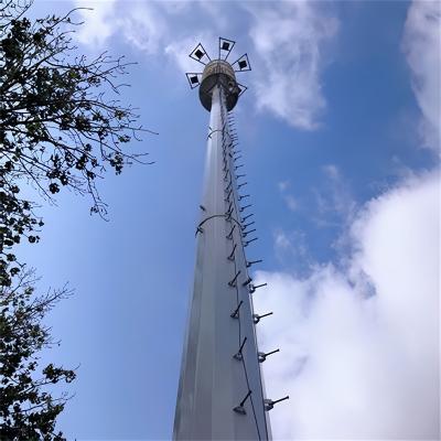Китай Q345B A572 Оцинкованный маскированный монопольный ячеистый вышка коммуникация Самая высокая монопольная башня продается