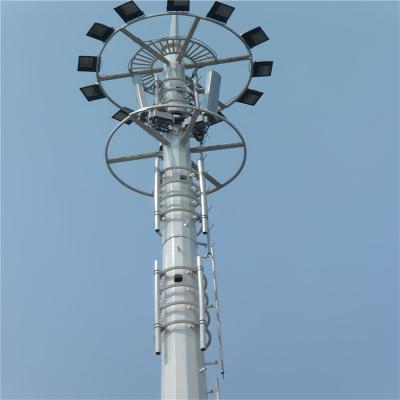 Cina Comunicazione Radiodiffusione Telecomunicazione Monopolio Torre di antenna ASTM A123/ ISO 1461 in vendita