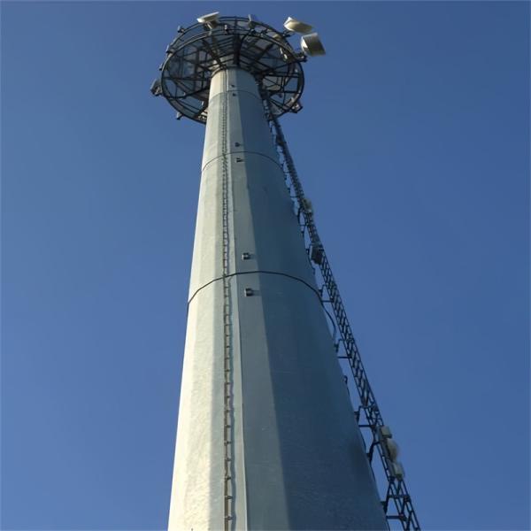 Quality Single Tube Round Pole Gsm Monopole Communication Tower 20m 30m 40m High Self for sale