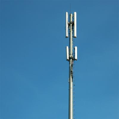 China Hot Dip Galvanized Telecom Mast Tower Monopole 30 Meter Q345B/A572 Material for sale