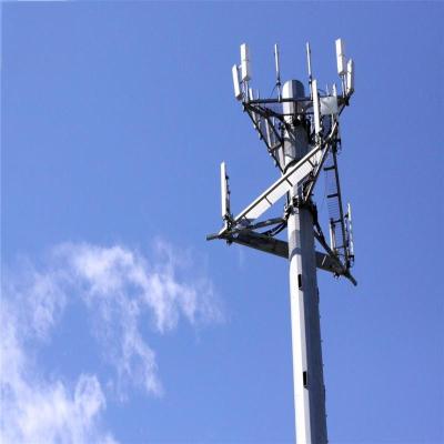 Cina 30m 35m 40m Galvanizzato 4g / 5g Siti cellulari Monopole Torre di segnale del telefono cellulare Microonde in vendita