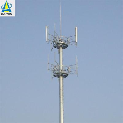 China Torre de monopolio multifunción galvanizada por inmersión en caliente 5g Internet señal de teléfono móvil comunicación torre de acero en venta