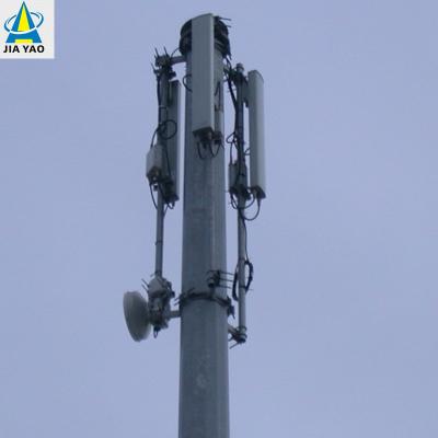 China Torre de monopolio multifunción galvanizada por inmersión en caliente 5g Internet señal de teléfono móvil comunicación torre de acero en venta