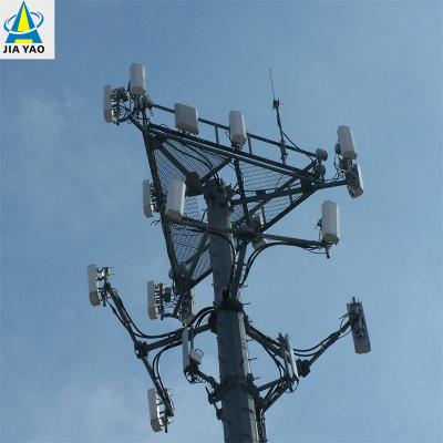 China Torre de monopolio multifunción galvanizada por inmersión en caliente 5g Internet señal de teléfono móvil comunicación torre de acero en venta