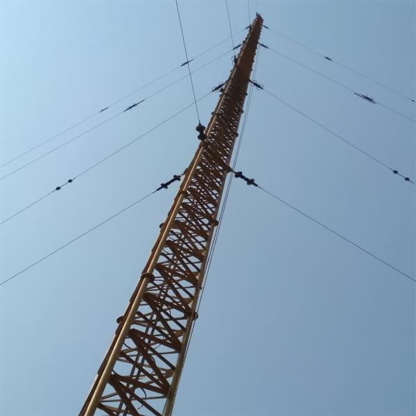 Quality 100 Meter Q345 Q235 Q420 Steel Structure Guyed Pole Tower Antenna Angle Lattice for sale