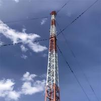 Quality 100 Meter Q345 Q235 Q420 Steel Structure Guyed Pole Tower Antenna Angle Lattice Communication Pole Mast Telecommunication Tower for sale