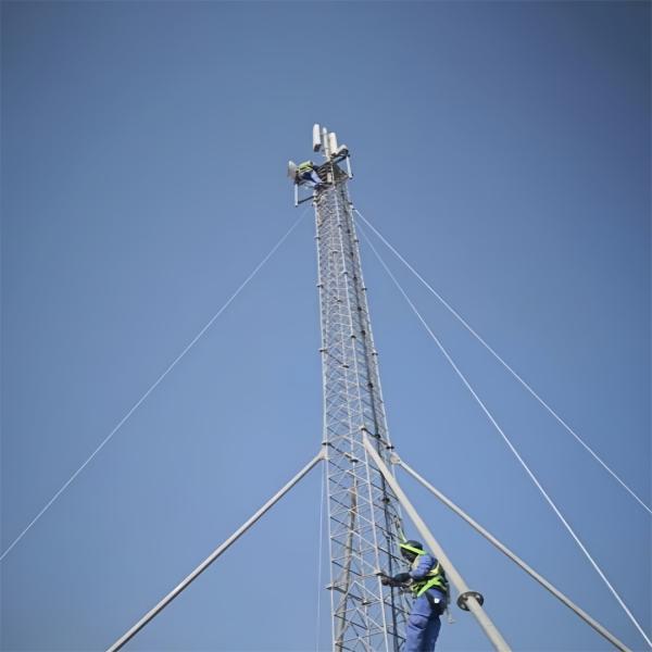 Quality 30M 60M 80M 90M 100M 120M 3 Legs Tubular Steel Tower Wind Turbine Guy Mast Triangular for sale