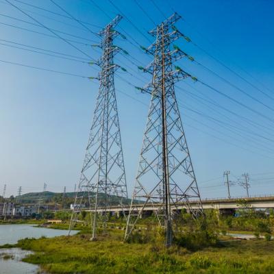 China Dip gegalvaniseerd staal elektriciteit stroomtransmissie toren rooster staal toren for sale