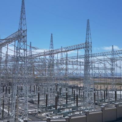 China Hoek ijzer hoogspannings elektrische toren windsnelheid 30-180 km/h 132kv transmissie toren for sale