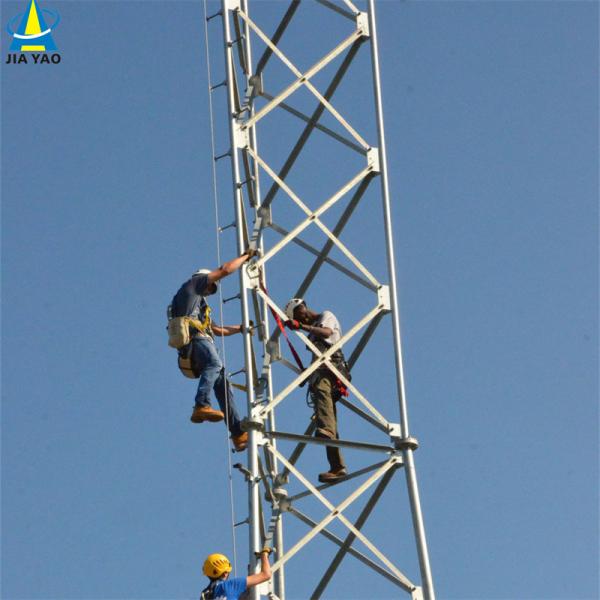 Quality TV Antenna Pole Mast 3 Legged Tubular Steel Tower 175M- 300M for sale