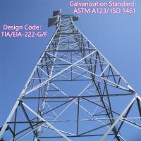 China Solar Panel Telecom Tower Self Supporting Structure Hot Dip Galvanized Steel 4KW for sale