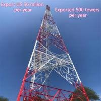 China 5 10 15 20 25 30 M Self Supporting Galvanized Angular Steel 3 Legged Tower for sale