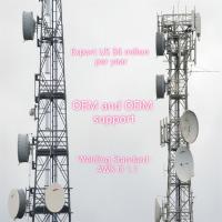 60M 3-Tube Customized 3 Leg Galvanized Steel Self Supporting Wifi Gsm ...