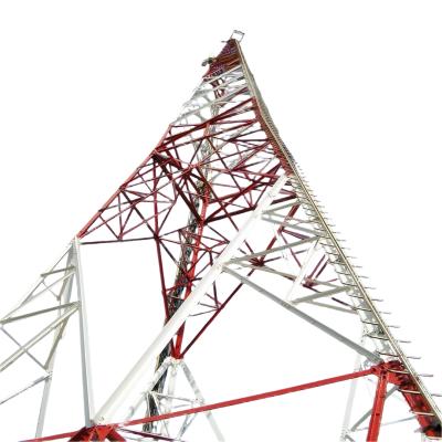 China Hot Dip 3-Leg Angular Steel Galvanized Steel 4G Signal Outdoor Urban Coverage Telecom Communication Tower for sale