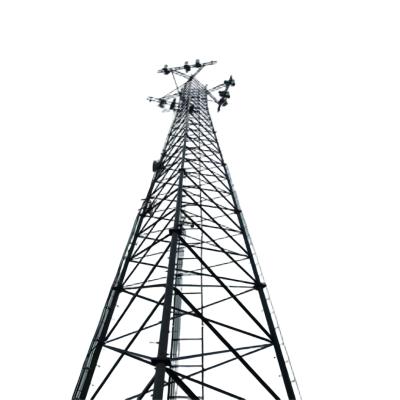 China Corrosion Resistant 3-Leg Tubular Tower GSM Microwave Communication Telecommunication Broadcasting Tower for sale