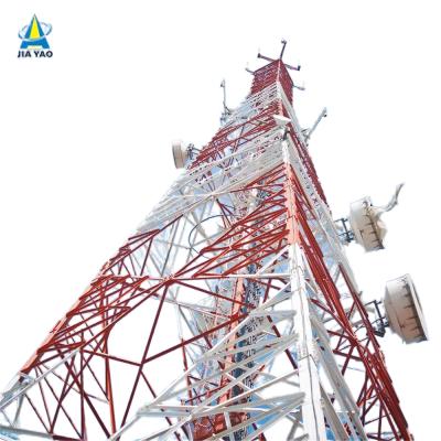 China 4 Legged Angular Steel Tower designed to meet ANSI TIA and EN standards offering support for telecom and power infrastructure projects for sale