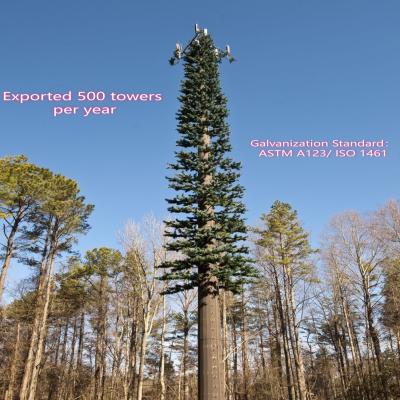 China Bionic Tree Tower structural components tested for elongation impact strength and yield strength to guarantee performance for sale