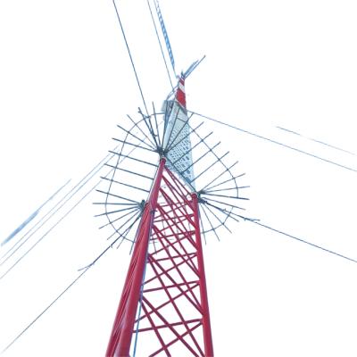 China Steel Guyed Wire Tower designed with impact strength KV values of 27 joules at various temperatures ensuring performance for sale