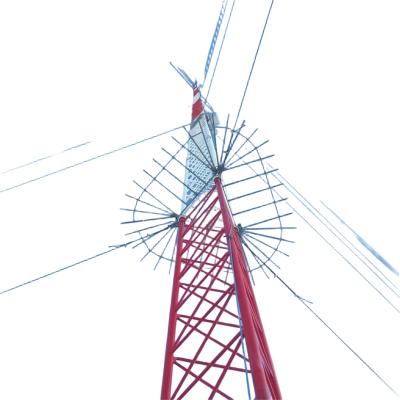 China Guyed Wire Tower engineered to meet EN 1993 3 1 design codes providing compliance with European structural steel standards for sale