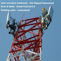 China Wireless Hot-dip galvanization 3-Legged Angular Tower for 5G and Wifi Internet Connectivity for sale