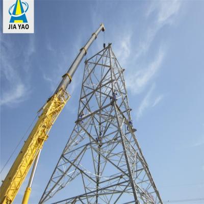 China Solar Powered Antenna Tower Self Supporting Galvanized 20 30 40M 4G 5G Off Grid Telecom Mast for sale