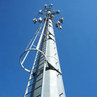 China 16 24 32M Urban Aesthetic Monopole Galvanized Steel Self Supporting Outdoor 5G 4G Satellite Landscape Telecom Tower for sale