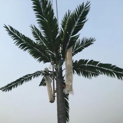 China 38M Bionic Tree Tower constructed with galvanized steel and UV resistant plastics ensuring durability and corrosion resistance for sale