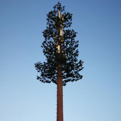 China 30M Bionic Tree Tower designed to replicate natural trees with durable materials and integrated antenna mounts for telecom for sale