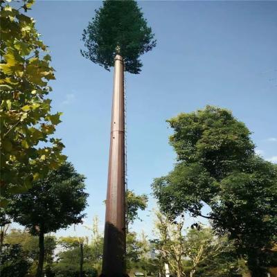 China Bionic Tree Tower with integrated cable management and hidden platforms supporting telecommunications microwave and environmental monitoring equipment for sale
